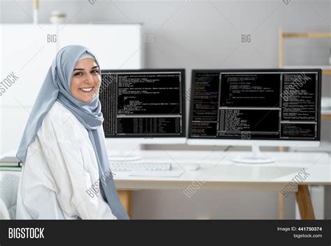 Programmer Woman Image Photo Free Trial Bigstock