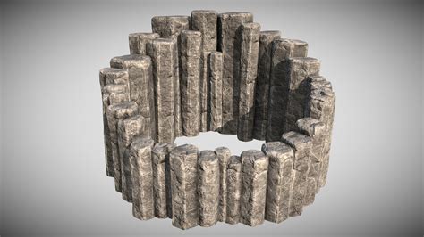 Aerondight Cave Basalt Slabs Inner Circle 3d Model By Welcomematt