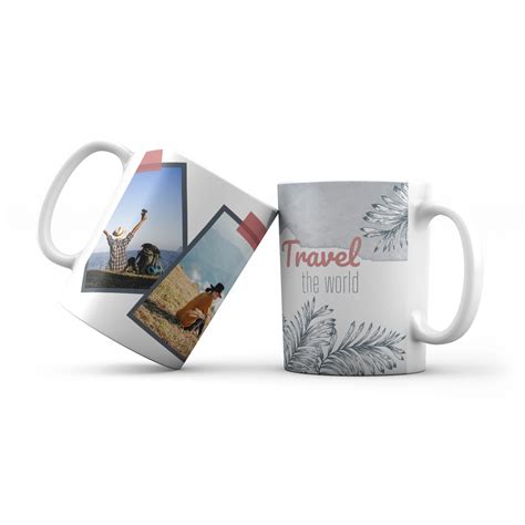 ماگ جهان در سفر عکس پرینت