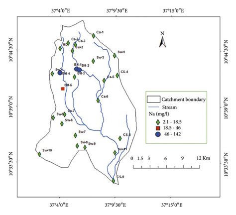 Spatial Variability Map Of Sodium Download Scientific Diagram
