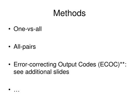 Ppt Reducing Multiclass To Binary Powerpoint Presentation Free