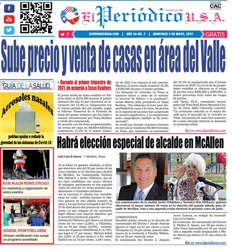 El Periódico Usa Miércoles 5 De Mayo 2021 By El Periodico Usa Issuu