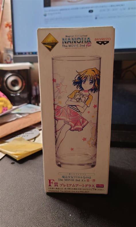 全新 魔法少女奈葉 Nanoha The Movie 2nd 魔法少女リリカルなのは プレミア 杯子 玻璃杯 傢俬＆家居 廚具和餐具