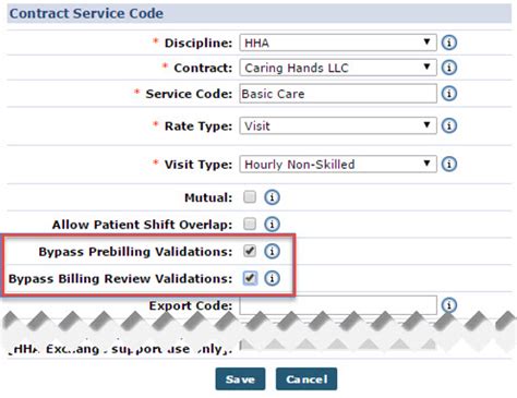 Bypass Prebilling Validations