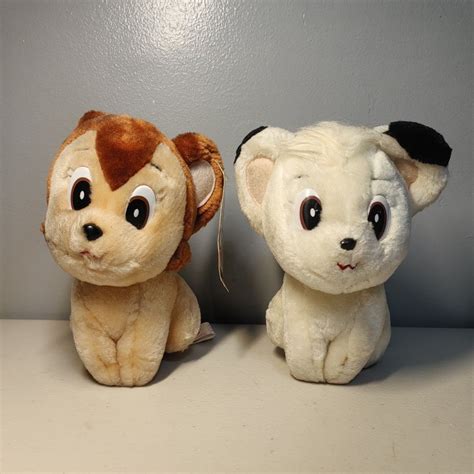 Kimba The White Lion Kimba And Lyra 1997 Leo Jungle Emperor Plush Doll