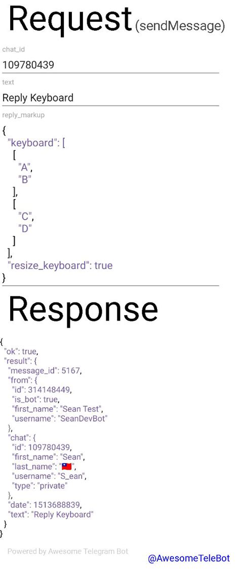 Google App Script Telegram Custom Keyboard Stack Overflow