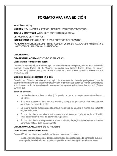 Formato Apa 7ma Edición Pdf Traducciones