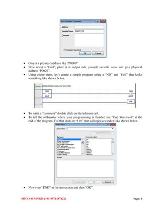 Ladder Logic On Soft Master Honeywell PLC ML50 PDF