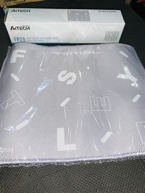 A4Tech Fstyler FP25 Roll Up Fabric Mouse Pad 250x200x2mm Silver Computers Tech Parts
