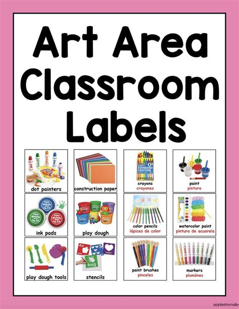 Art Area Classroom Labels Classroom Labels Classroom Classroom Material
