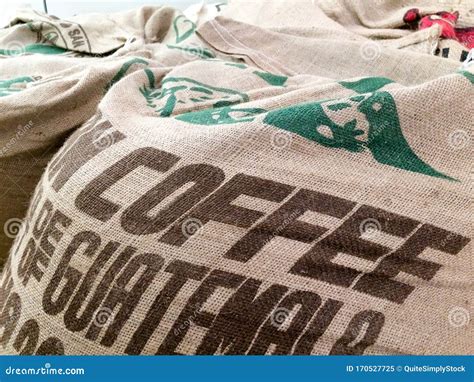 Burlap Coffee Bean Bags Editorial Image Image Of Arabica