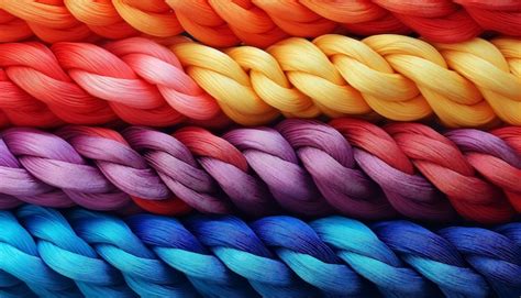 premium photo a colorful rope with a rainbow of colors