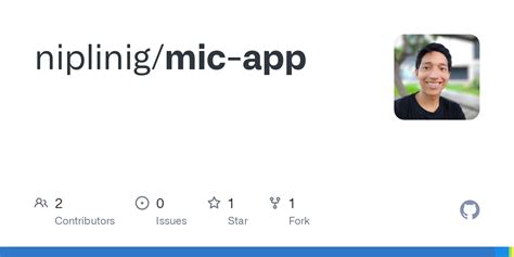 GitHub Niplinig Mic App