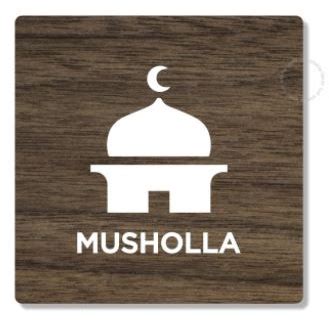 Jual Papan MUSHOLLA Petunjuk Arah Sign Board Masjid Plang Nama Print Shopee Indonesia
