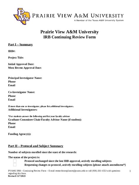 IRB Ination Sheet Template Research Doc Template PdfFiller