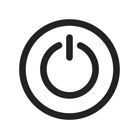 power button outline icon 13100896 vector art at vecteezy