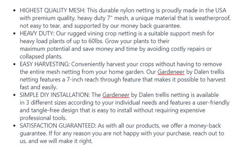 Trellis Netting For Vertical Gardening Dalen