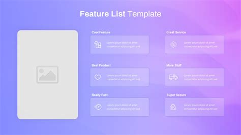 Feature List Powerpoint Template Slidebazaar