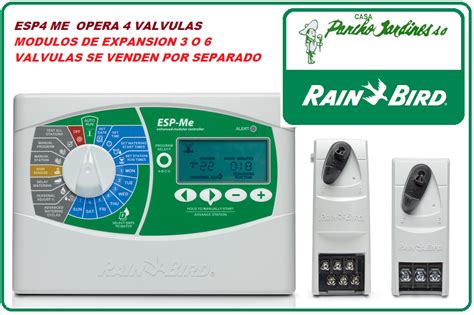 PROGRAMADOR DE RIEGO RAIN BIRD ESP ME ESTACIONES EXTERIOR EXPANDIBLE Casapanchojardines