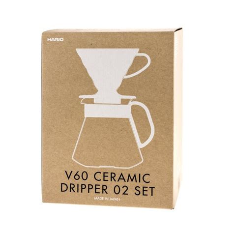 Hario V60 Coffee Maker White Dripper Set Bean Bros