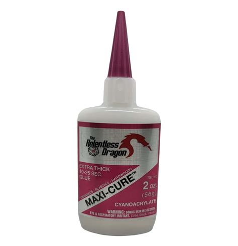 Super Glue Maxi Cure Extra Thick Cyanoacrylate 2 Oz The Relentless