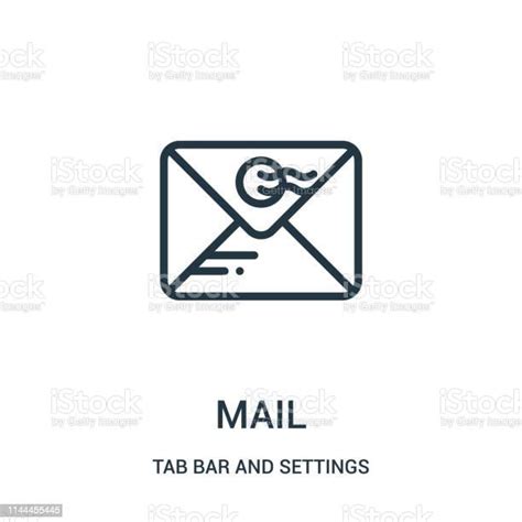 탭 모음 및 설정 컬렉션에서 메일 아이콘 벡터입니다 얇은 라인 메일 개요 아이콘 벡터 일러스트 레이 션입니다 0명에 대한 스톡 벡터 아트 및 기타 이미지 Istock