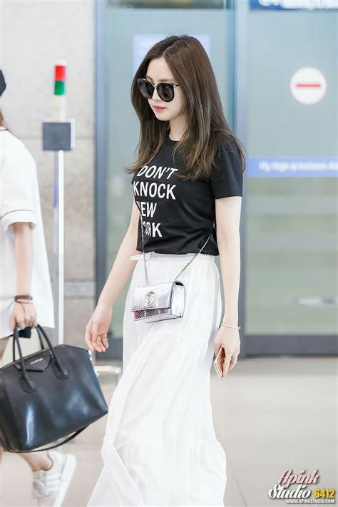 Apink Naeun Korean Airport Fashion Korean Fashion Women