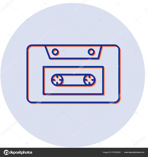 Cassette Tape Icon Vector Illustration Stock Vector By ©muhammadatiq