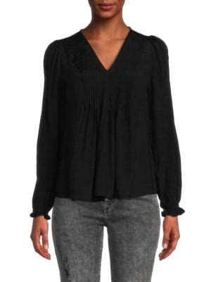 NANETTE Nanette Lepore Pleated Top On SALE Saks OFF 5TH