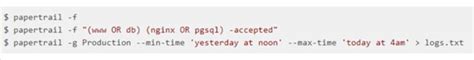 Papertrail And Heroku Papertrail