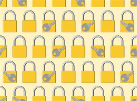 Lock And Key Pattern Openclipart