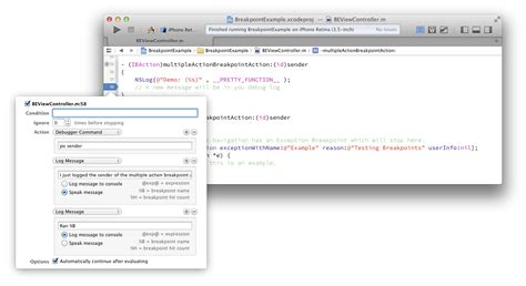Using Breakpoints In Xcodeusebreakpoint Csdn博客