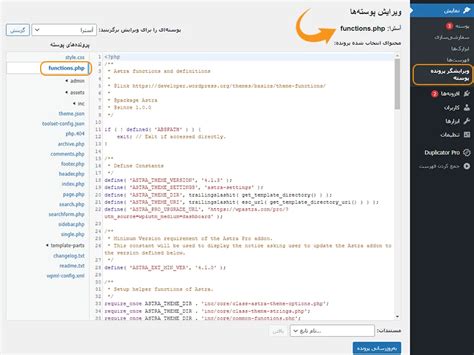 فایل Functionsphp چیست؟ آموزش قرار دادن کد در Functionsphp دایوپلاس