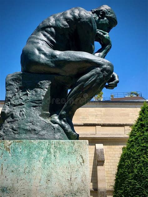 The Thinker Statue In Paris Editorial Photo Image Of Museum Bronze