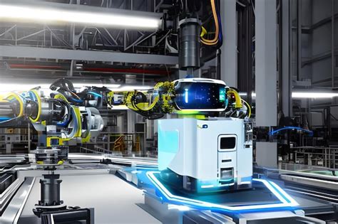 Premium AI Image Smart Robot In Manufacturing Industry For Industry And Technology Concept