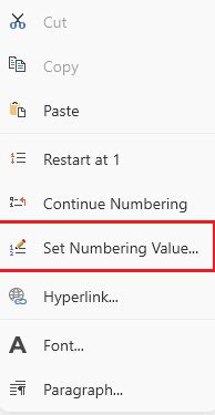 Wpf Richtextbox List Numbering Value Dialog Telerik Ui For Wpf