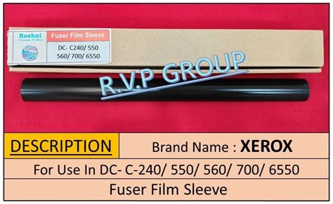 Vinyl Xerox Dc 240 550 560 700 6550 Fuser Film Sleeve Roshni