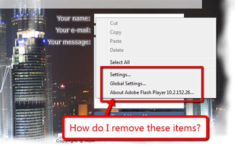 contextmenu how do i remove the flex 4 context menu stack overflow