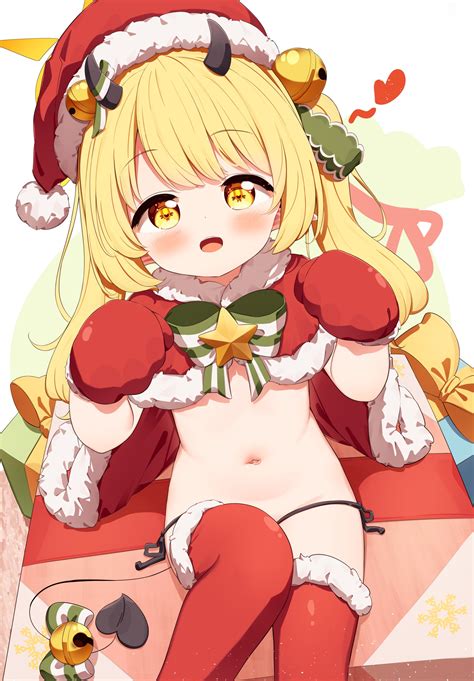Tokenbox Blue Archive Tanga Ibuki Christmas Devil Halo Horns Loli Naked