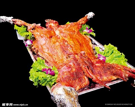 烤全羊高清免扣大图摄影图传统美食餐饮美食摄影图库昵图网 花瓣网