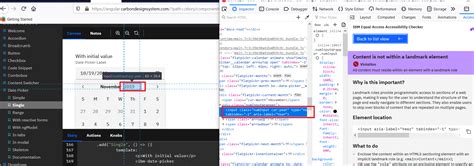 current year in date picker got avt violation that it s not in landmark