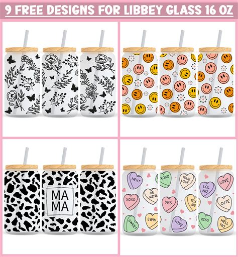 16 Oz Glass Can Wrap Sublimation Design Boho Daily Reminders