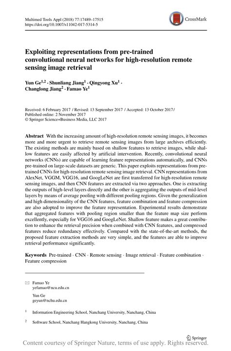 Exploiting Representations From Pre Trained Convolutional Neural