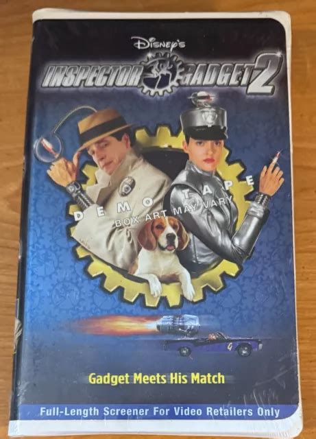 Disneys Inspector Gadget 2 Vhs 2003 Rare Demo Tape Screener