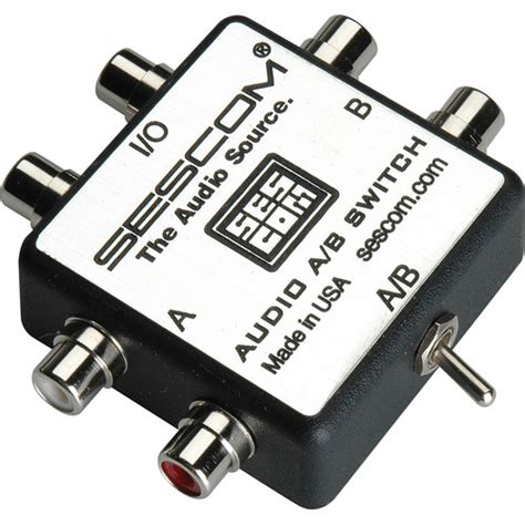 sescom ses audio ab rca stereo audio a b switch [ses audio ab] avshop
