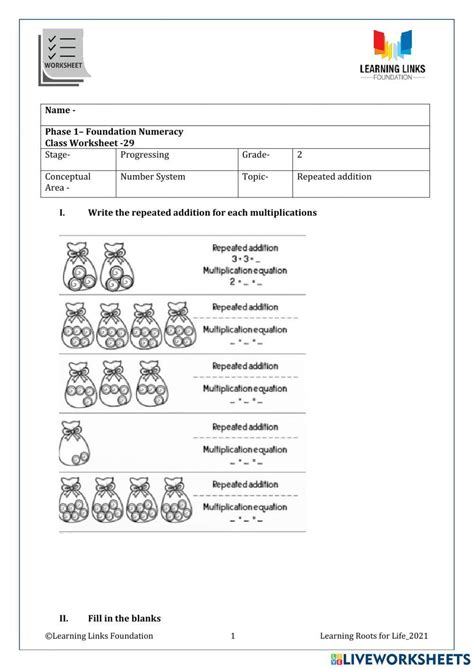 Phase 1 Foundation Numeracy Class Worksheet 29 2011657