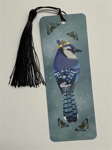 Blue Jay Bookmark The Crimson Finch