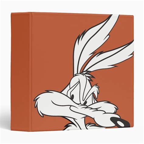 Wile E Coyote Looking Sneaky 3 Ring Binder Zazzle In 2022 Coyote