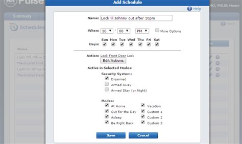 How To Set Up Adt Pulse Schedules With Your Personal Web Portal