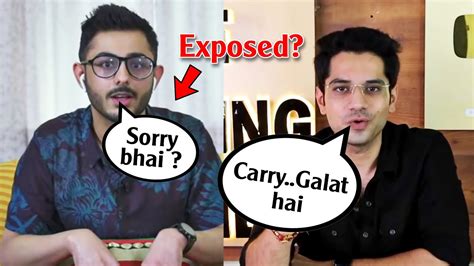 Carryminati Exposed Reaction 😲 Carryminati Facts Carryislive Facts